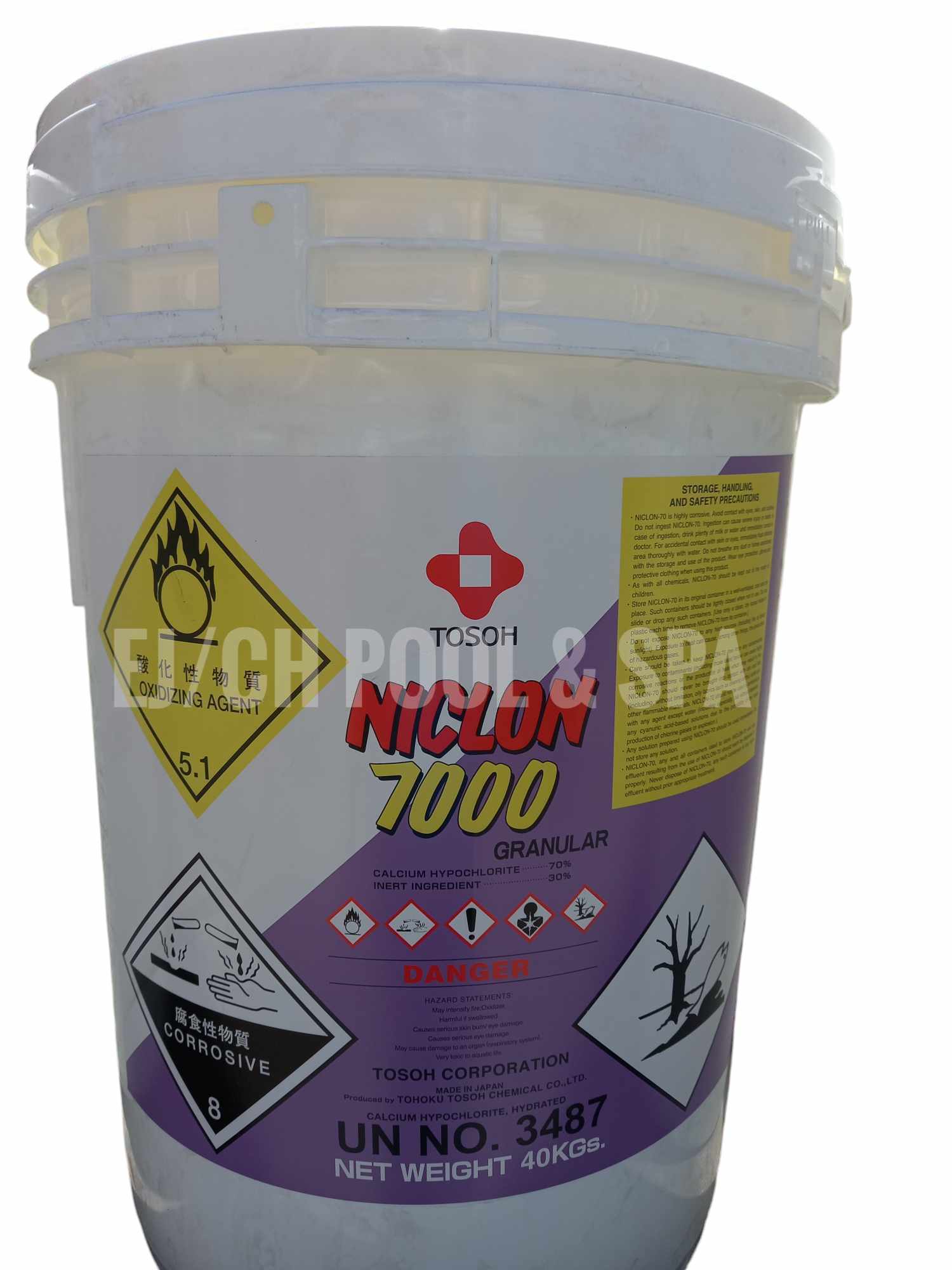 Niclon Chlorine 70% Made in Japan for Swimming Pool Disinfectant ...