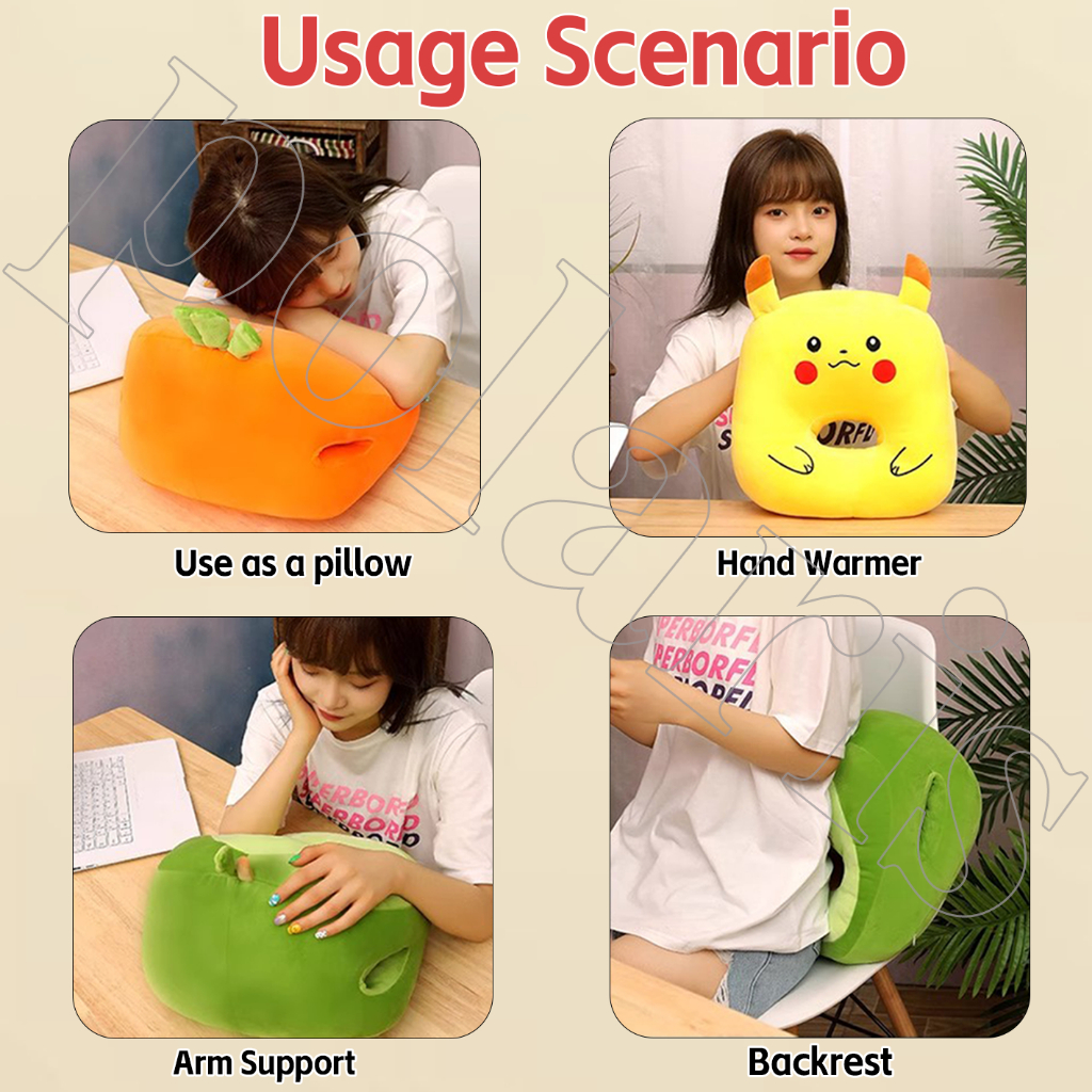 Cartoon Pillow Stuff Toys Mini Pillow Travel Neck Nap Pillow Stuffed ...