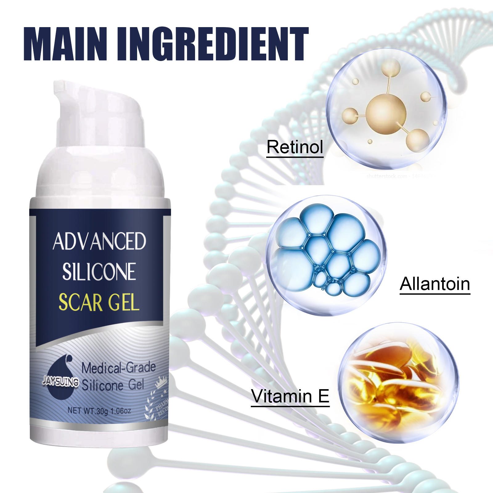 Jaysuing Advanced Scar Silicone Gel 30g Scar Repair Cream Fade Surgery ...