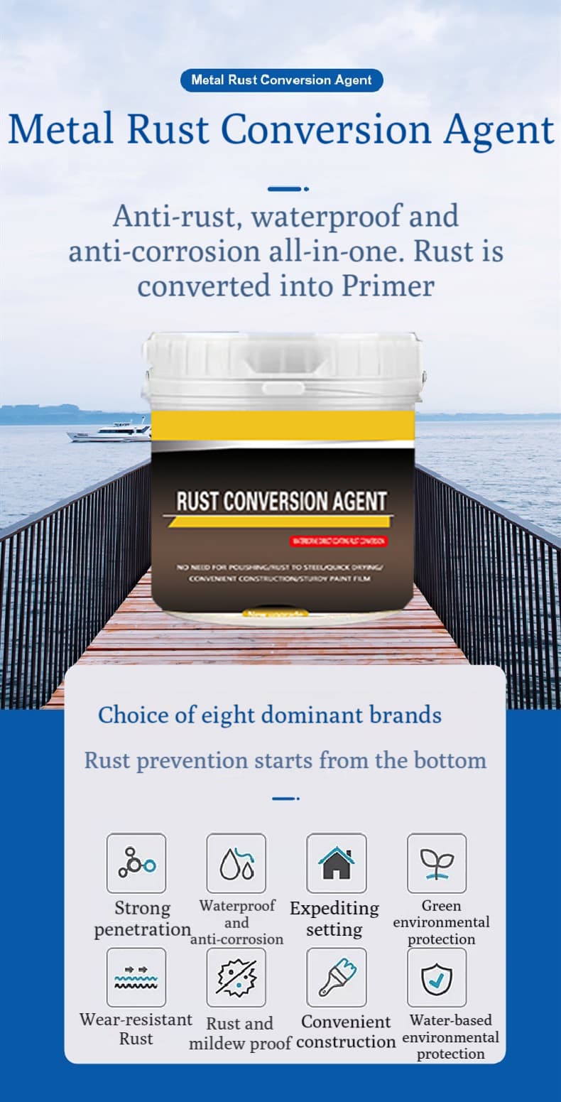 3 in 1 Anti-rust paint Rust removal & painting Rust converter primer ...