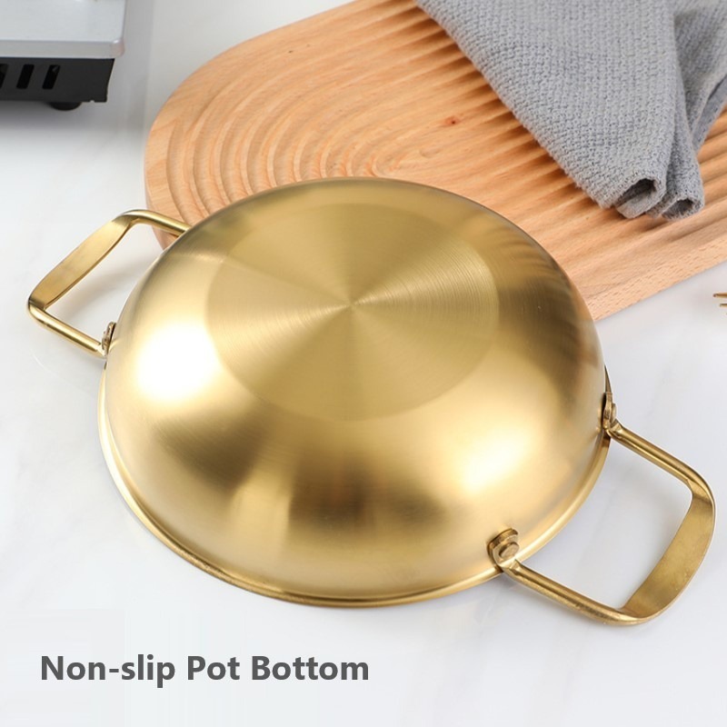 HomeAce Korean Gold Pot Ramen Pot Instant Noodle Pot Stainless Steel ...