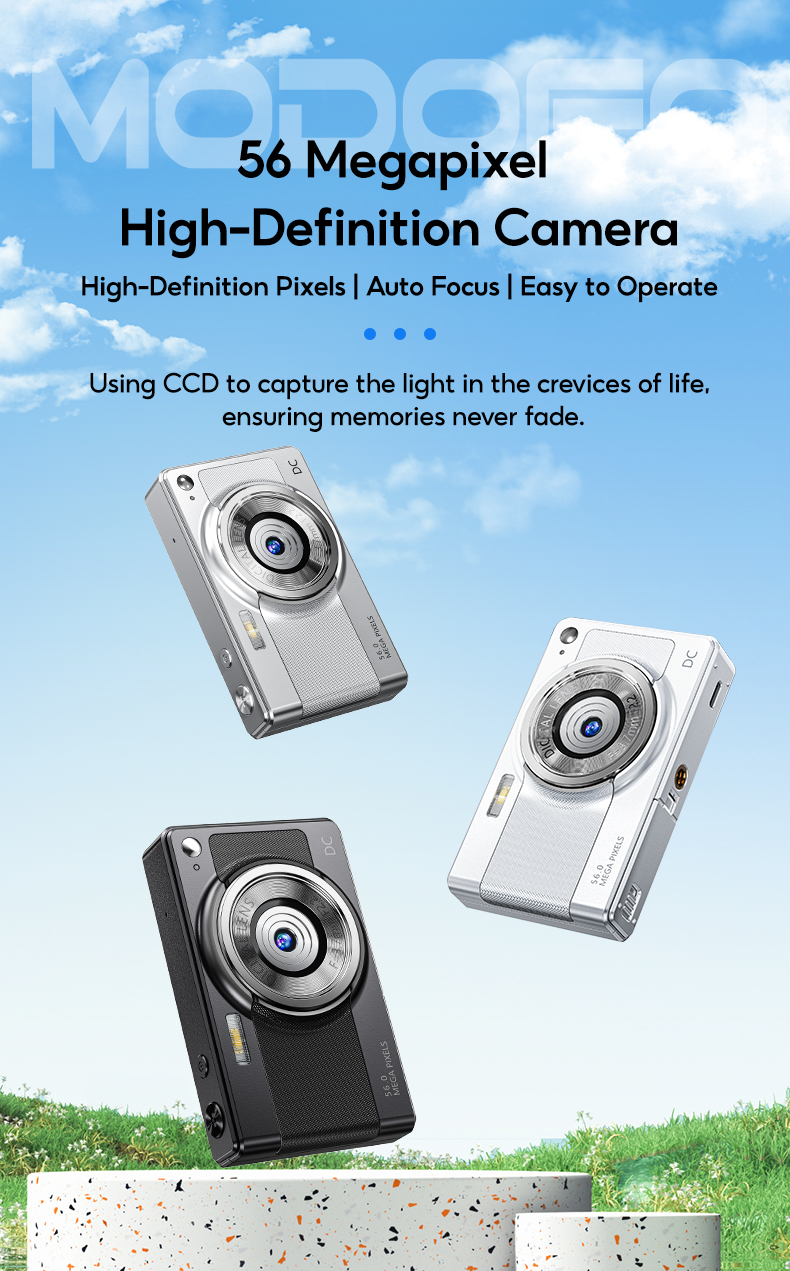 MODOFO C15 Retro Digital Camera 5K 56MP CCD Autofocus Compact Camera ...