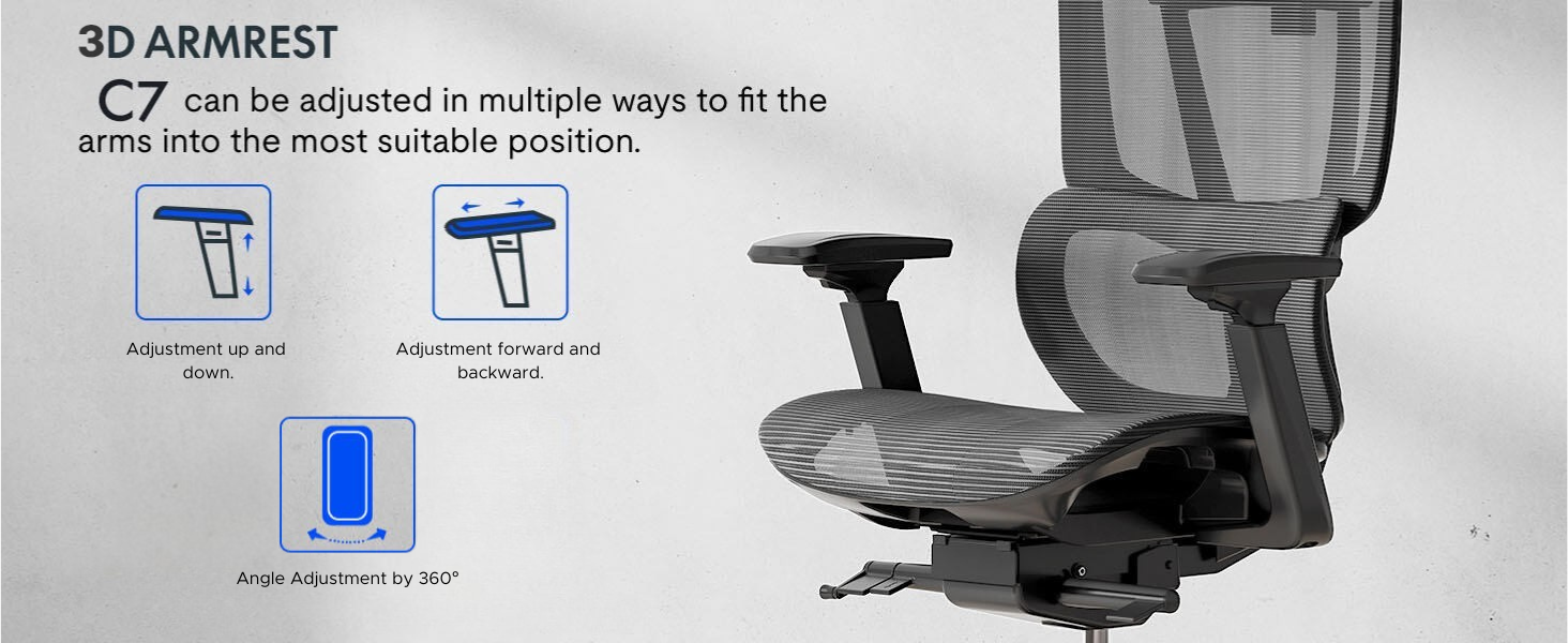 FlexiSpot C7 Premium Ergonomic Office Chair Full Mesh | Shopee Philippines