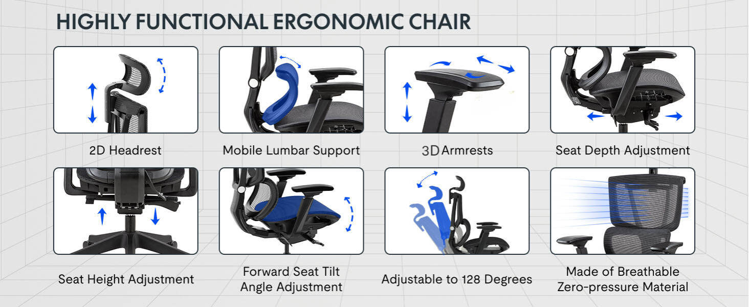 FlexiSpot C7 Premium Ergonomic Office Chair Full Mesh | Shopee Philippines