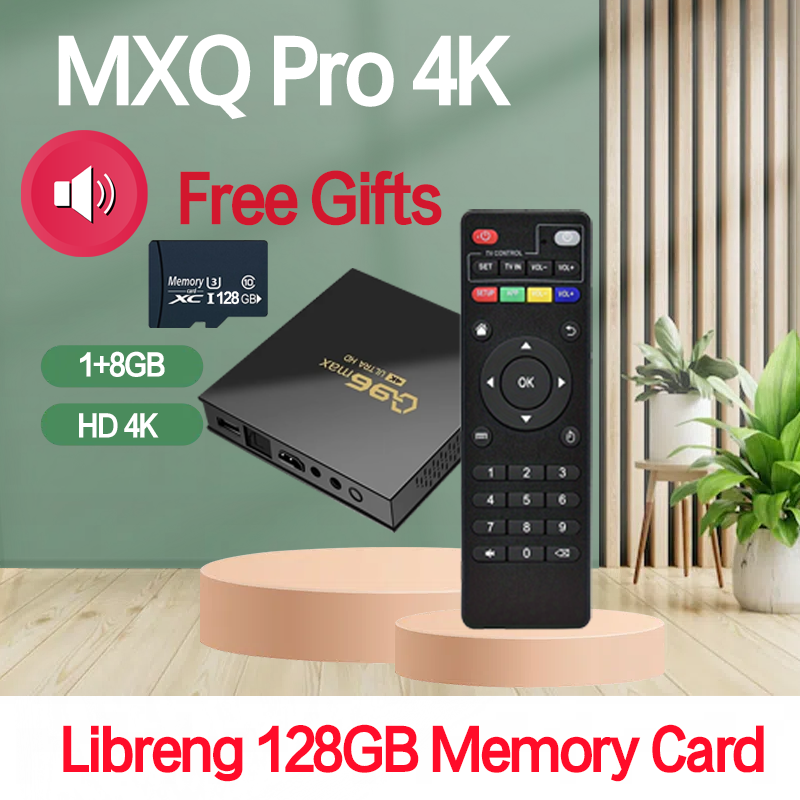 Q96 MAX Android TV Box, 8K/4K HD, 4GB RAM 128GB ROM, 5G WiFi, Bluetooth ...