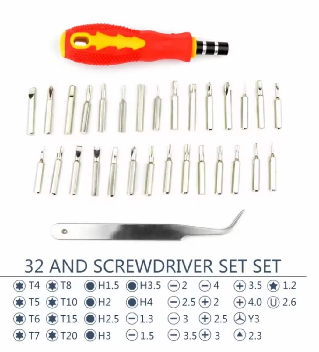 32 in 1 Pocket Precision Electro Screw Driver Tools Set Multifunctional ...