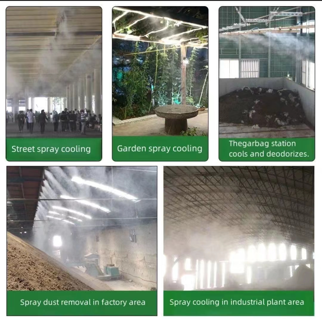 10m Automatic Watering Kits Brass Micro Misting Spray Cooling System ...