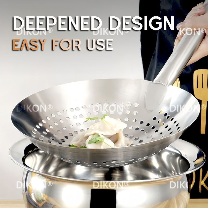 Salaan Stainless Makapal Oil Strainer Colander Kitchen Tools Strainer ...