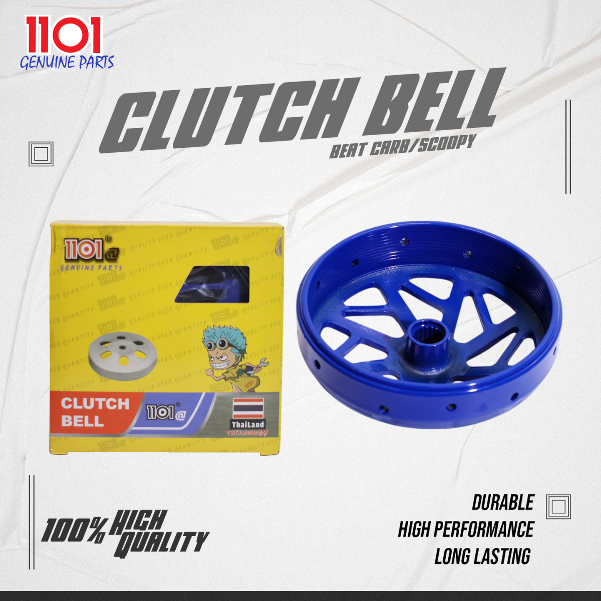 CLUTCH BELL/CLUTCH COVER FOR MIO/M3/BEAT/FI/NMAX/PCX/CLICK125/GY6 WITH ...