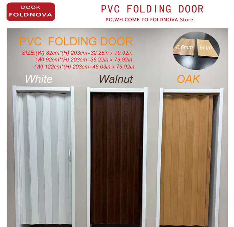 PVC Folding Door sliding door pvc accordion folding door for bathroom ...