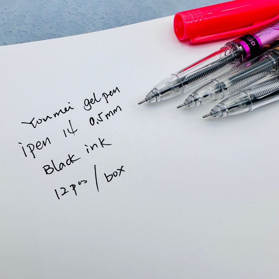 12pcs YOUMEI IPen 14 gel pen sign pen 0.5mm G-8005 Black ink | Shopee ...