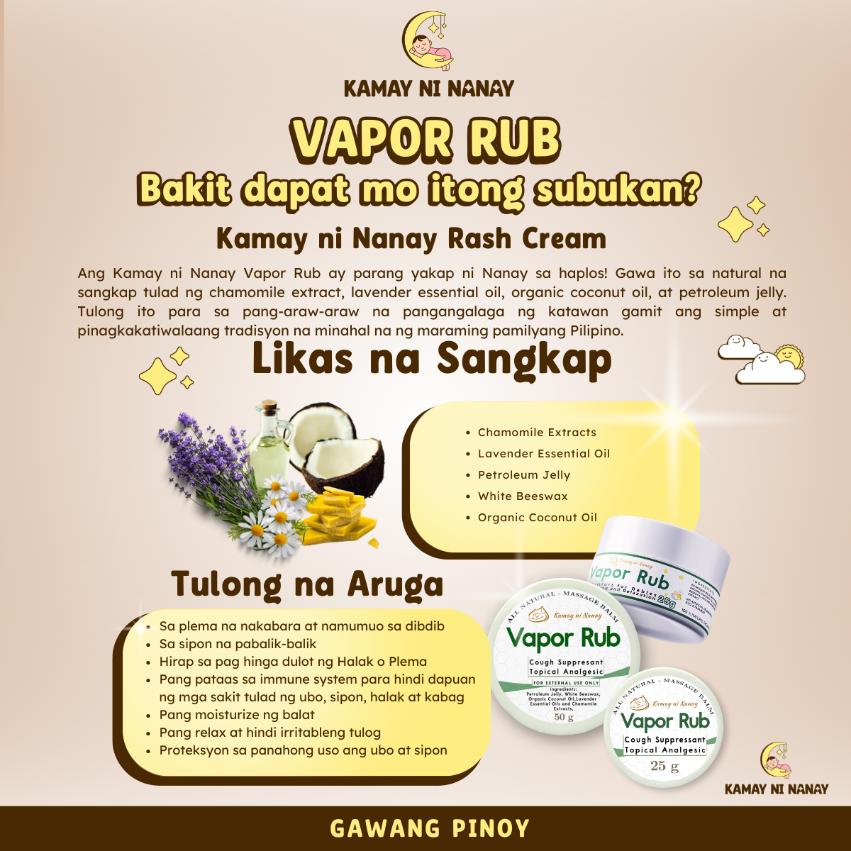 Kamay ni Nanay Baby Balm Rub – Best Vapor Rub for Babies with Cough ...