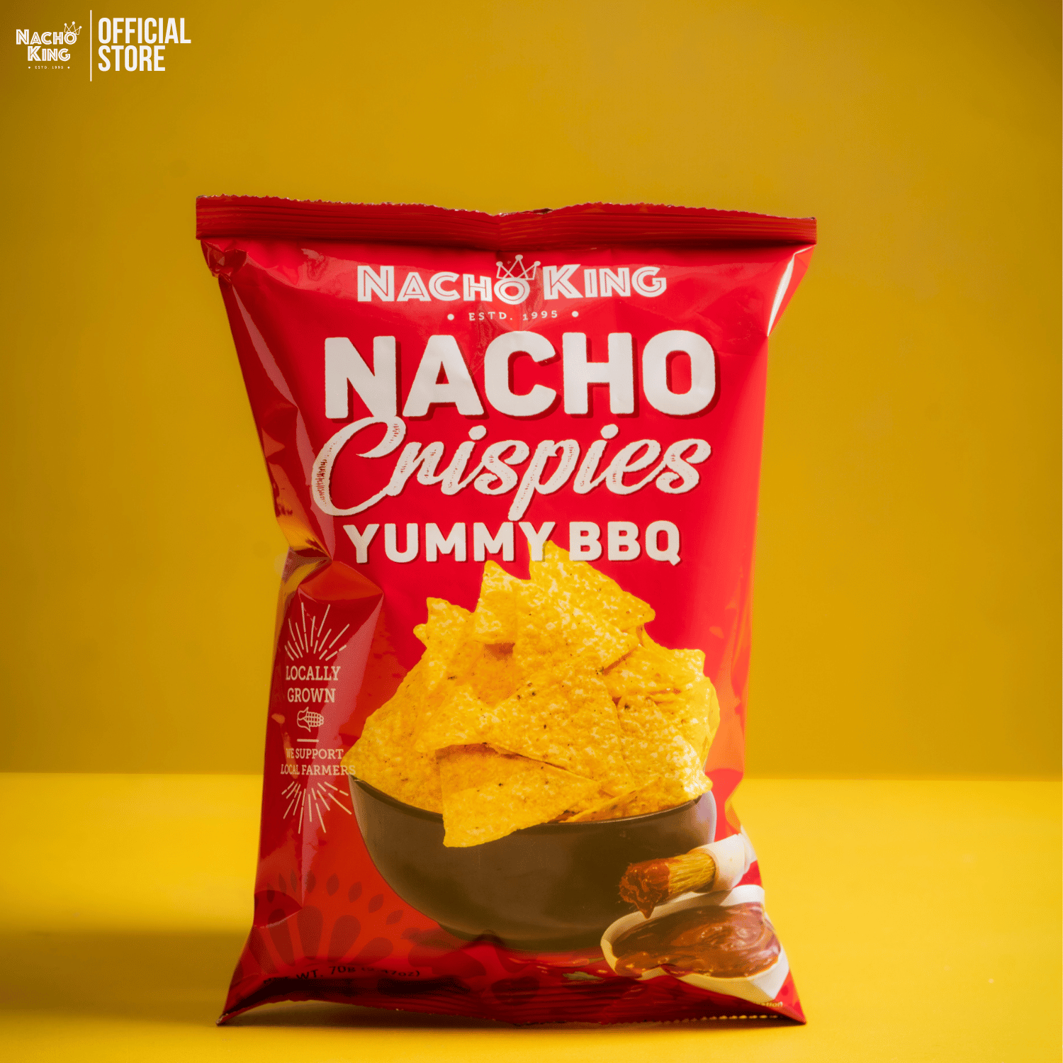 Nacho King Nacho Crispies Yummy BBQ 70g | Shopee Philippines
