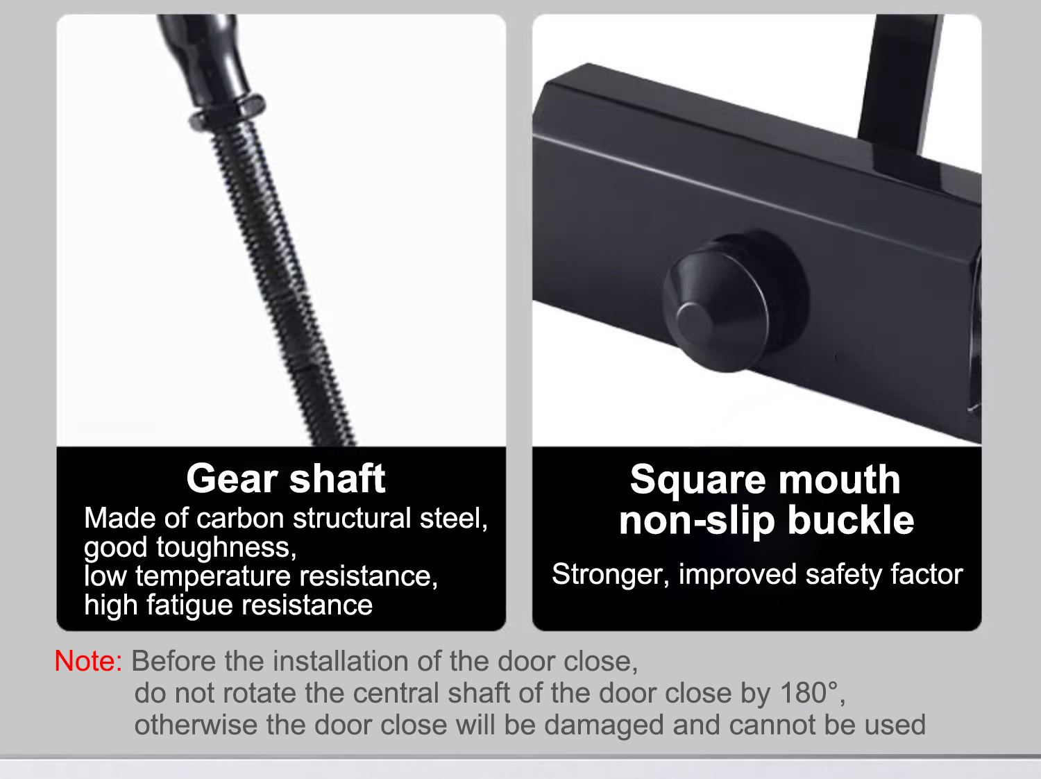 Automatic Door Closer 2 Spring Hydraulic Buffer Adjustable Door Stopper ...