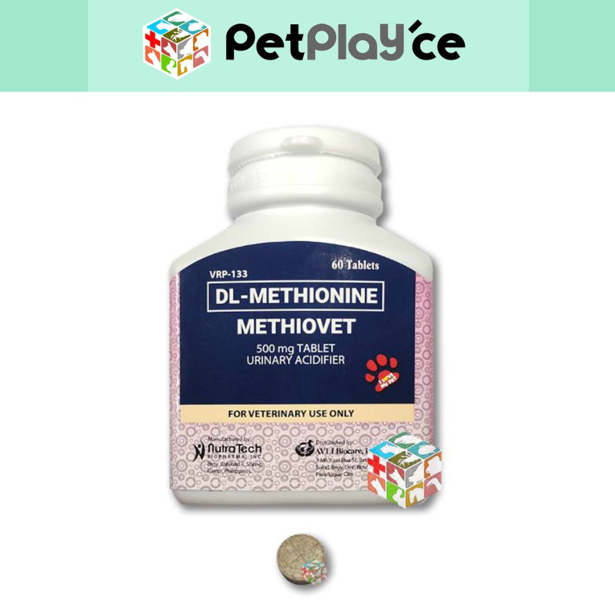 Methiovet 10's 60's Tablet per BOTTLE ( DL-Methionine ) for Dog / Cat ...