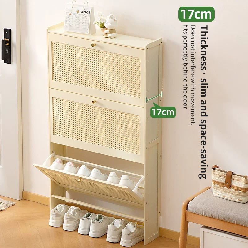 Shoe Rack Organizer Wood Bamboo Shoe Rack Organizer Cream Style Ultra ...