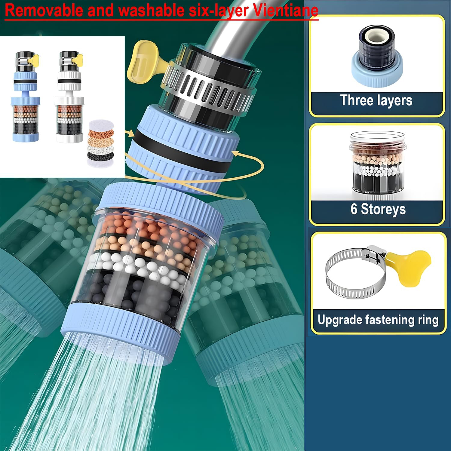 Faucet Filter Water Saving Kitchen Splash Proof Water Purifier ...