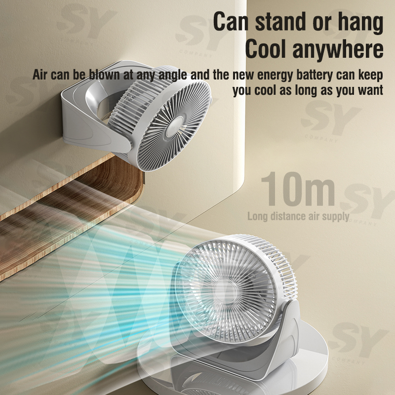 Q30 Desk Fan 5 Speeds, Strong Airflow 5.5 Inch Quiet Small Portable ...