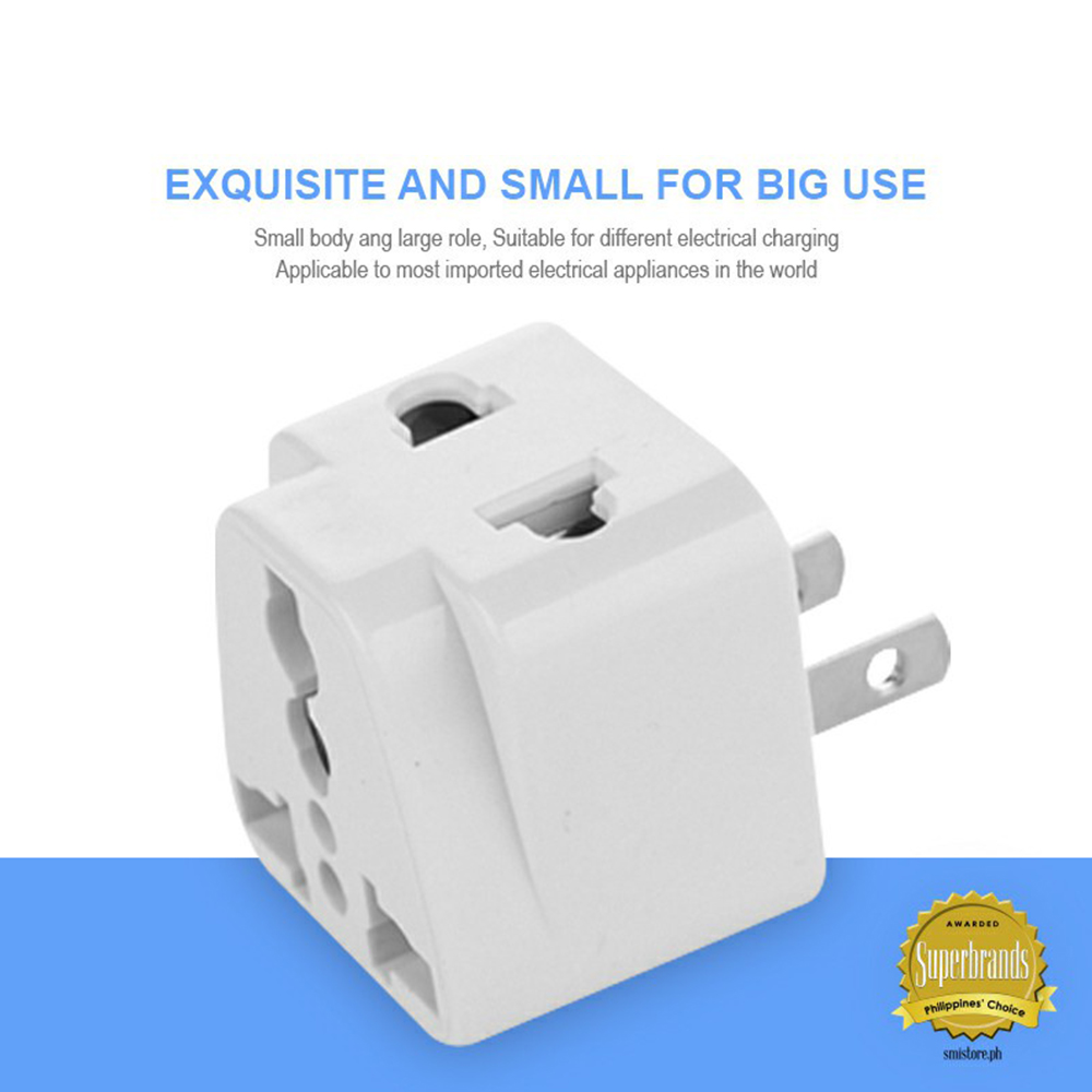 Universal Travel Adapter with Round Pin Plug - All-in-One International ...