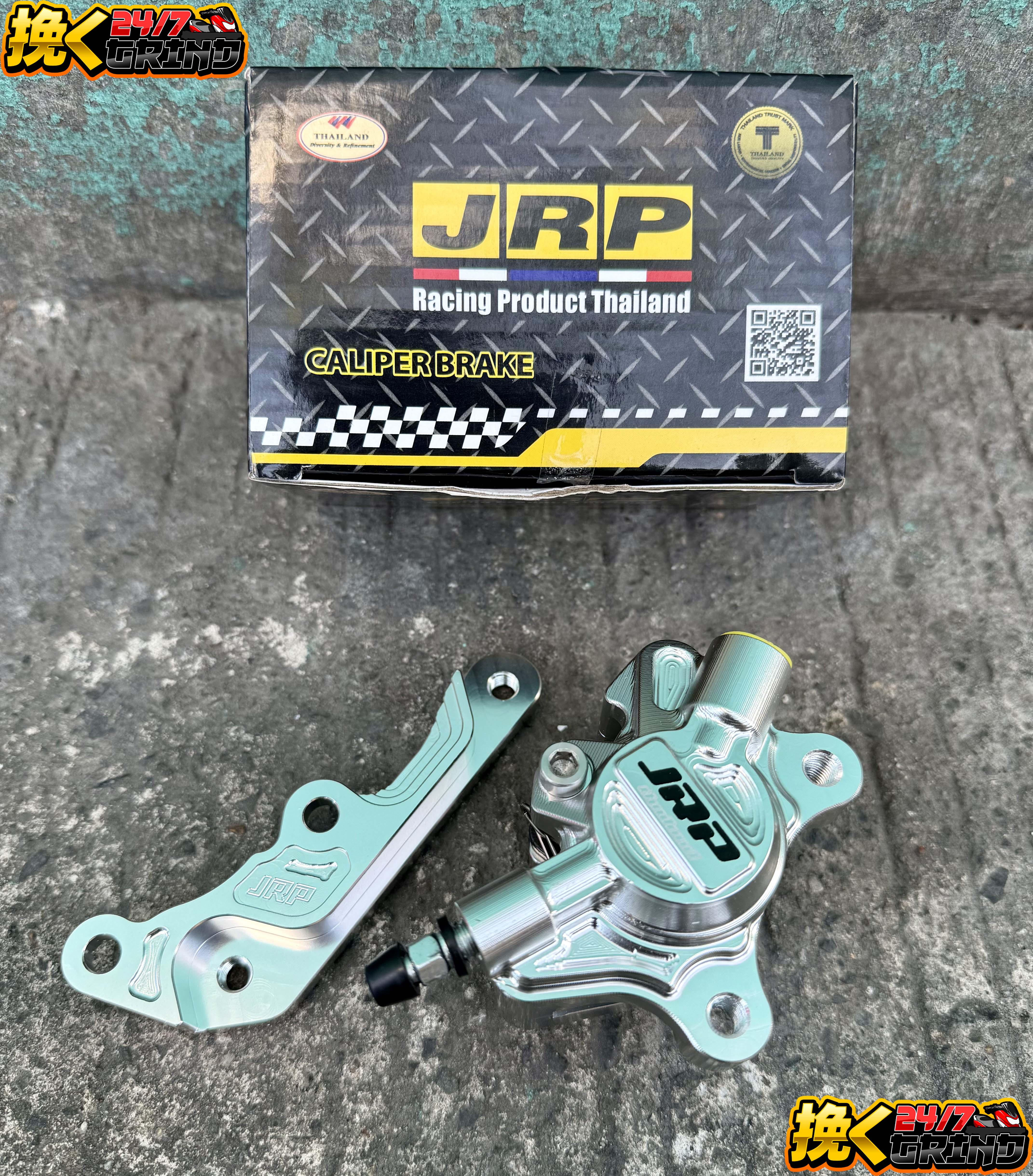 JRP CNC CALIPER GP SPECS / HP SPECS (SILVER / BLACK ) WITH BRACKET WAVE ...