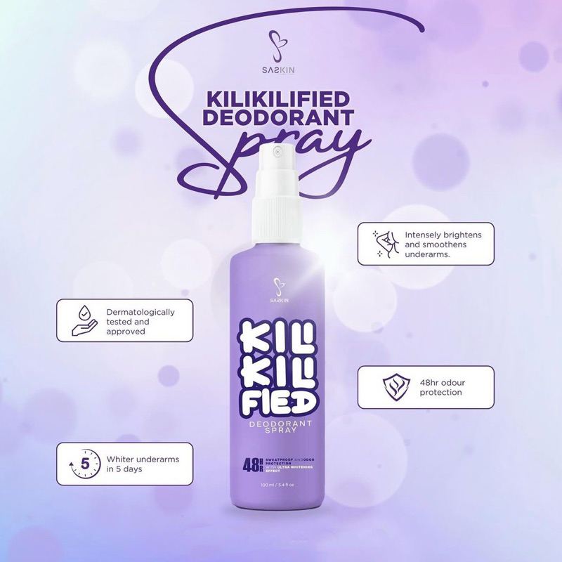 SASKIN KILIKILIFIED Deodorant Spray and UA Night Cream - Miss Flawless ...
