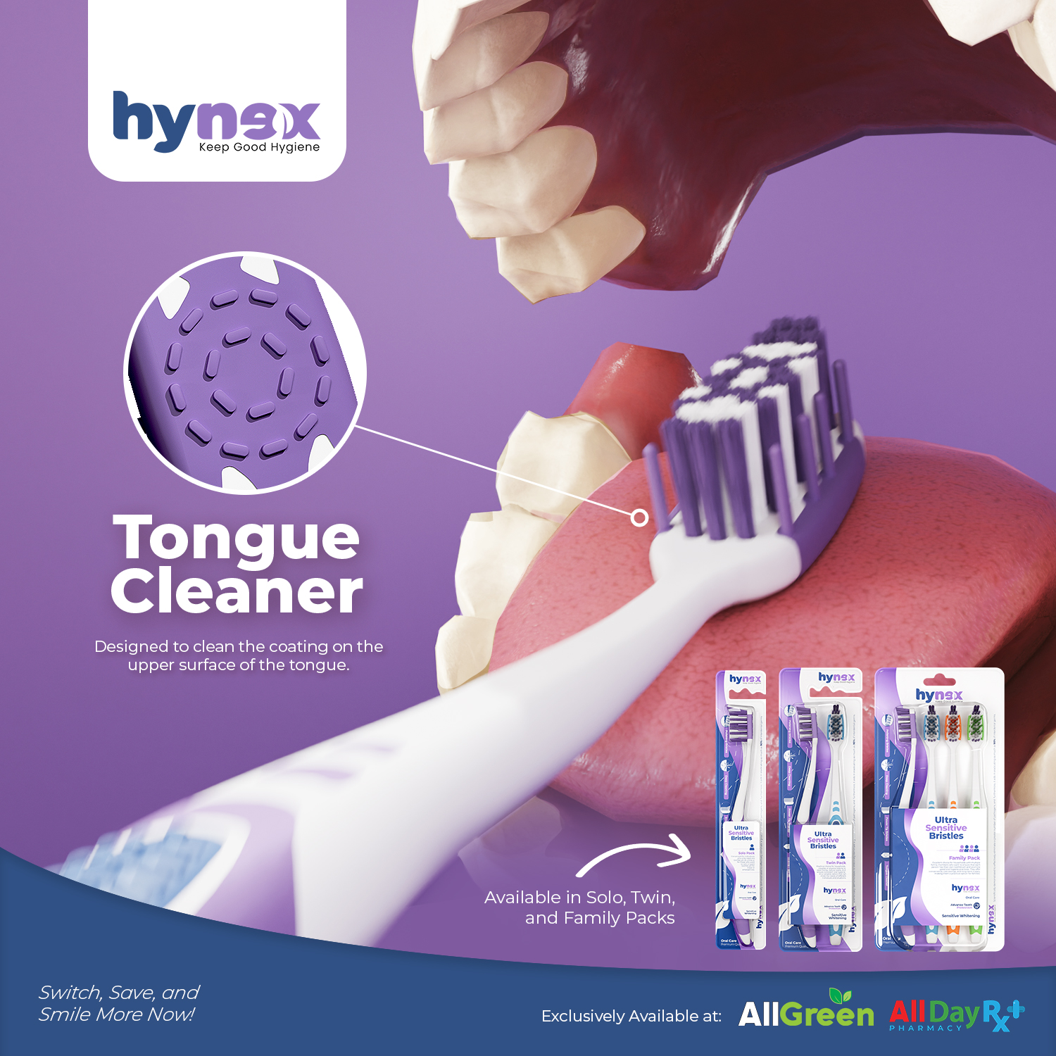 Hynex Premium Toothbrush Family Pack | Shopee Philippines