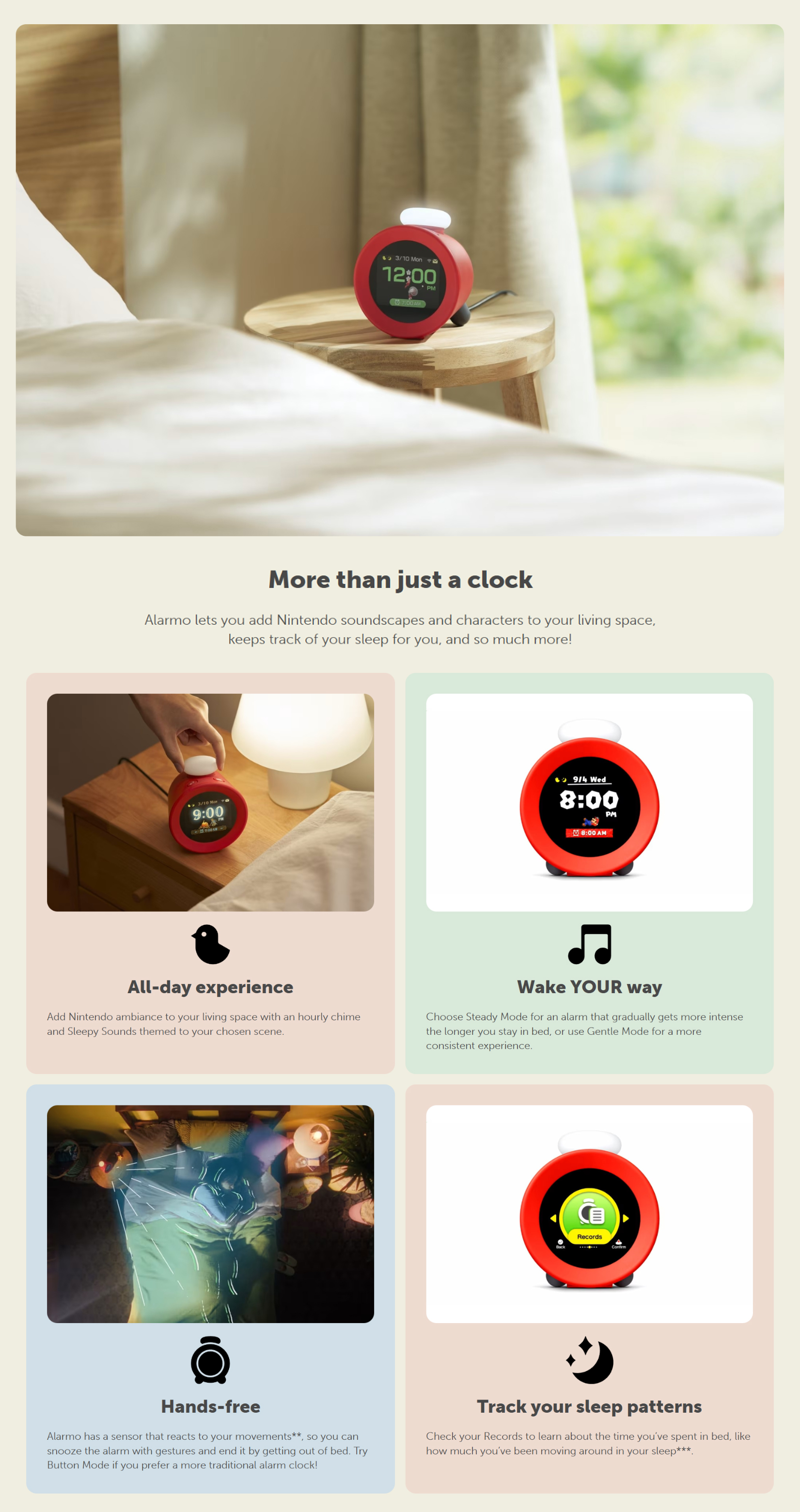 NINTENDO SOUND CLOCK ALARMO | Shopee Philippines