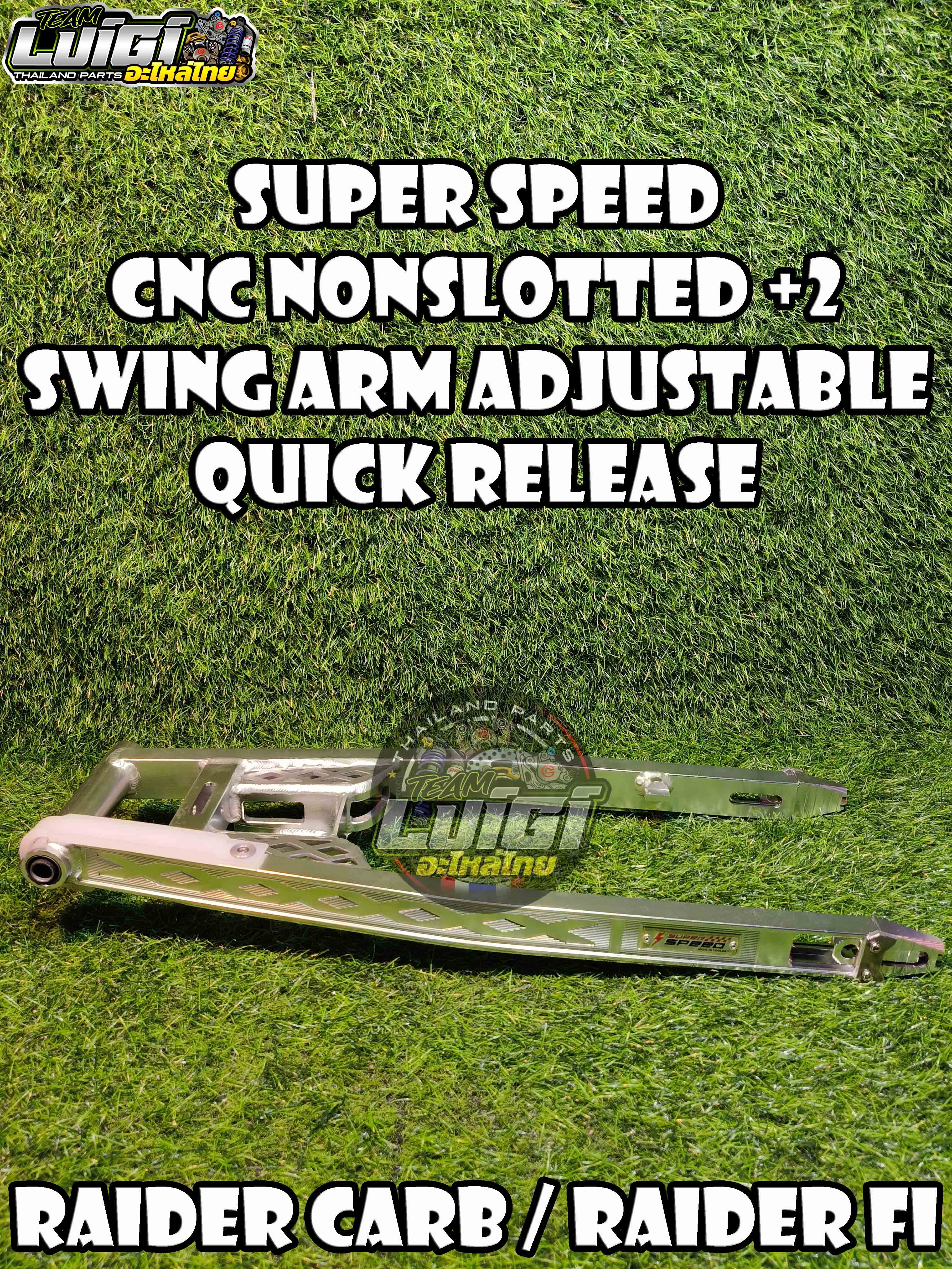 SUZUKI RAIDER 150 FI / RAIDER 150 CARB SUPER SPEED CNC SWING ARM NON ...