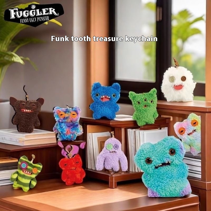 Fuggler Keychain V3 Tooth Monster Doll Tooth Baby Ugly Cute Monster ...