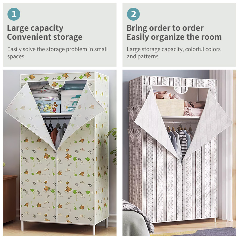 ¥COD¥ Large Size Clothes Storage Wardrobe Cabinet Fashion Multi ...