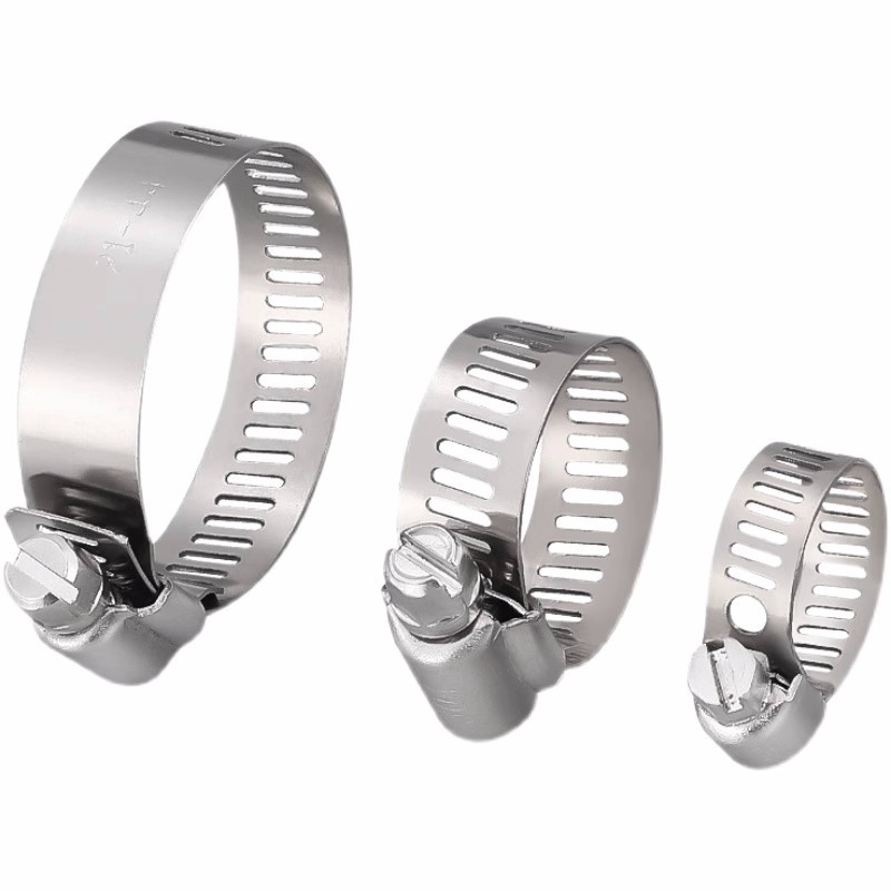 60pcs Boxed 304 Stainless Steel Clamp Joint American Hose Clamp Pipe ...