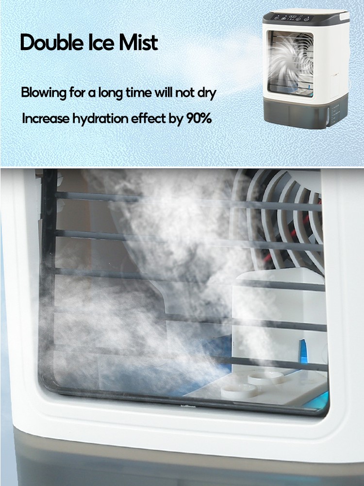 TIXX Desktop Air Cooler Fan 900ml Mini Desktop portable Style Aircons ...