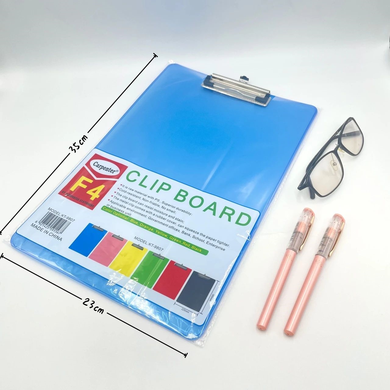 Long Clipboard Transparent File Folder Colorful Hard Clipboard Vertical ...
