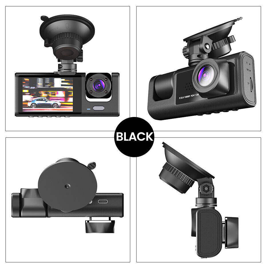 Lenovo Car Dash Cam Front And Rear 1080P HD 3 Cameras With Night Vision ...