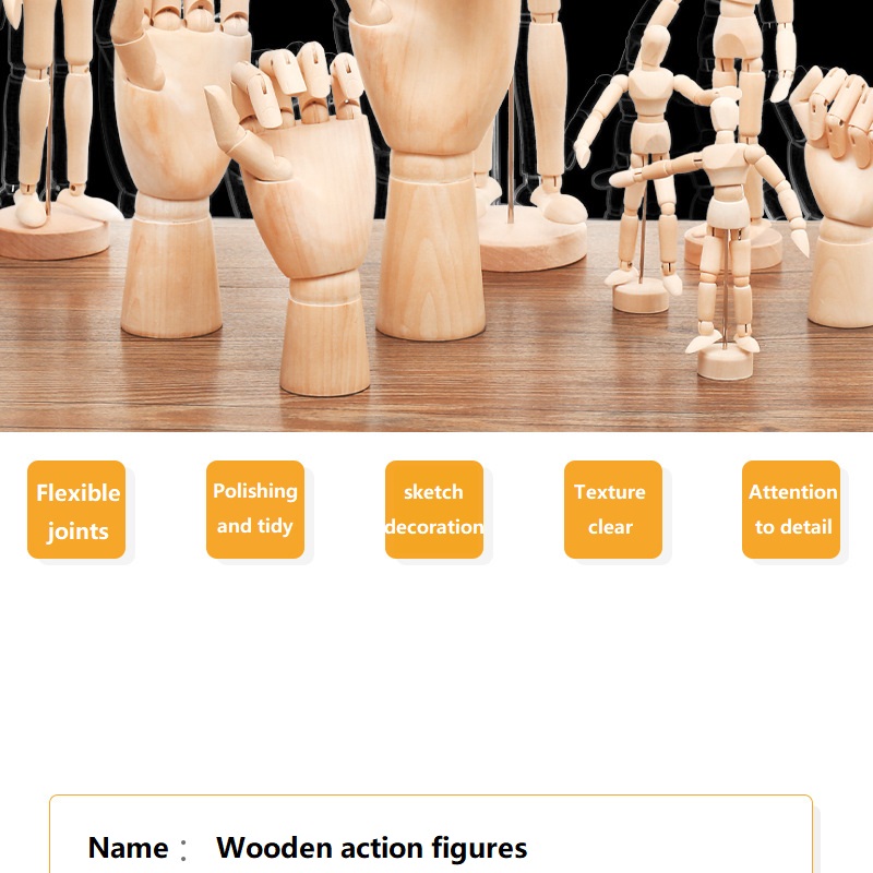 SNAP BUY08 Wooden Human Body Model Figure Manikin Mannequin Artist ...