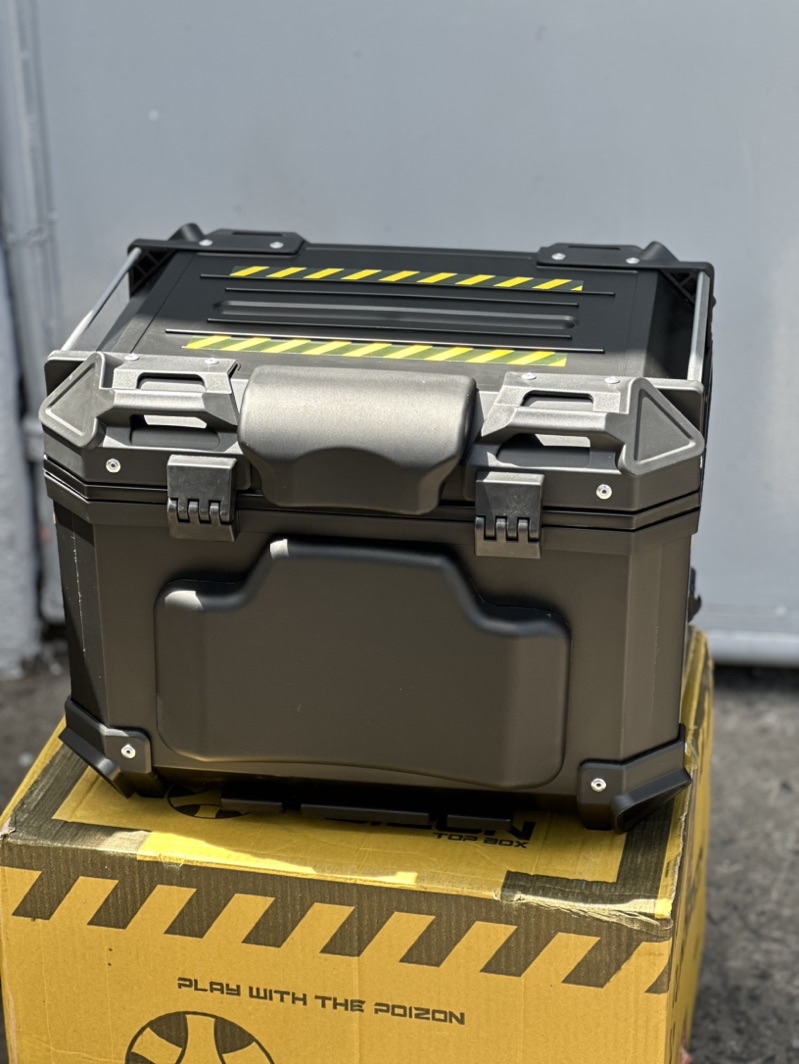 POIZON V2 45Liters Xcrate ABS PLASTIC TOP Box Single/Dual Lock with ...