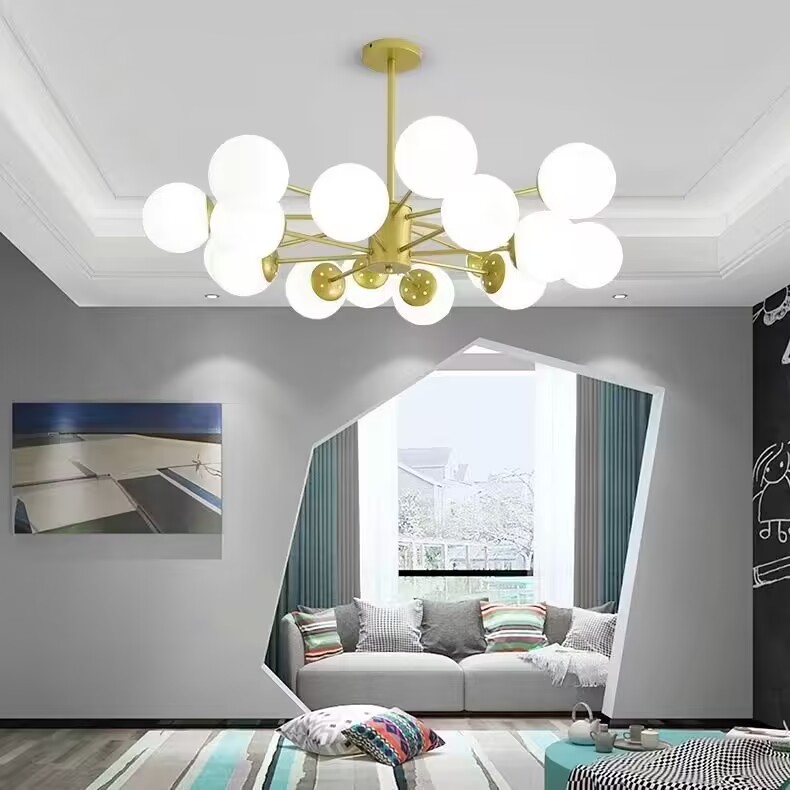 Modern Chandelier Ceiling Light Tri color For Living Room Bedroom ...