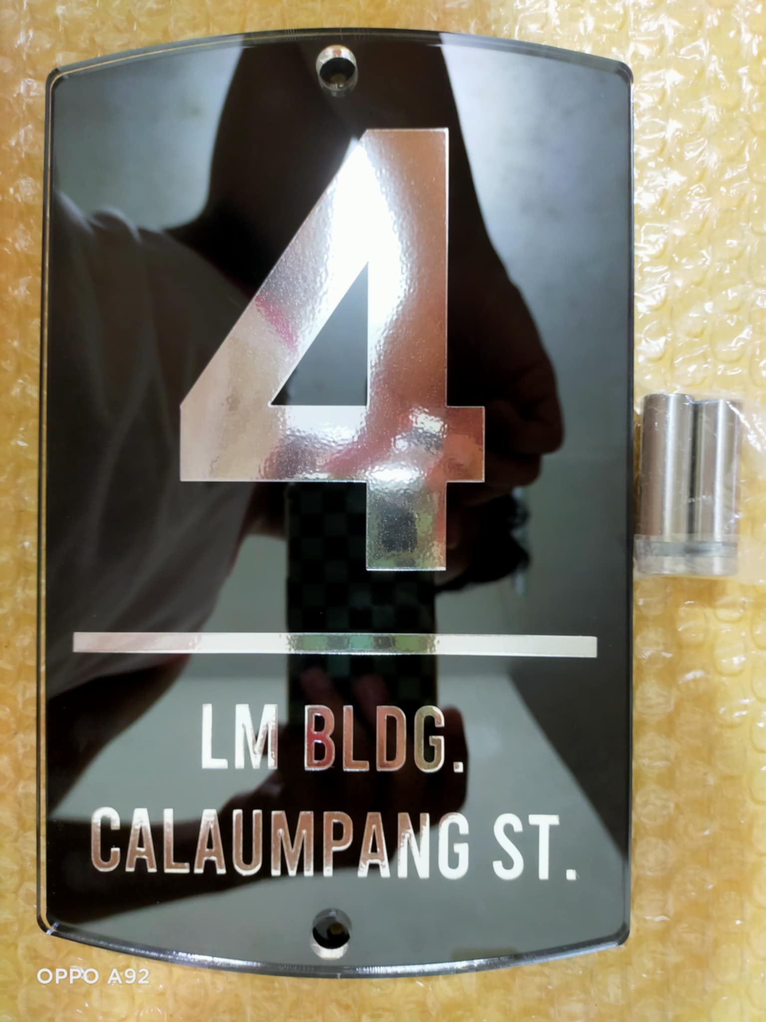 Double Plate Modern House Address Plate Home Door Number Street Address ...