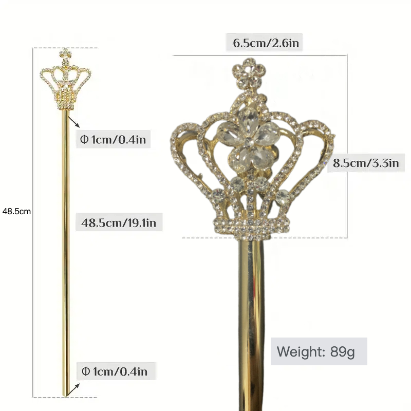 Goddess Athena Scepter Rhinestone Queen Princess King Scepter Fairy ...