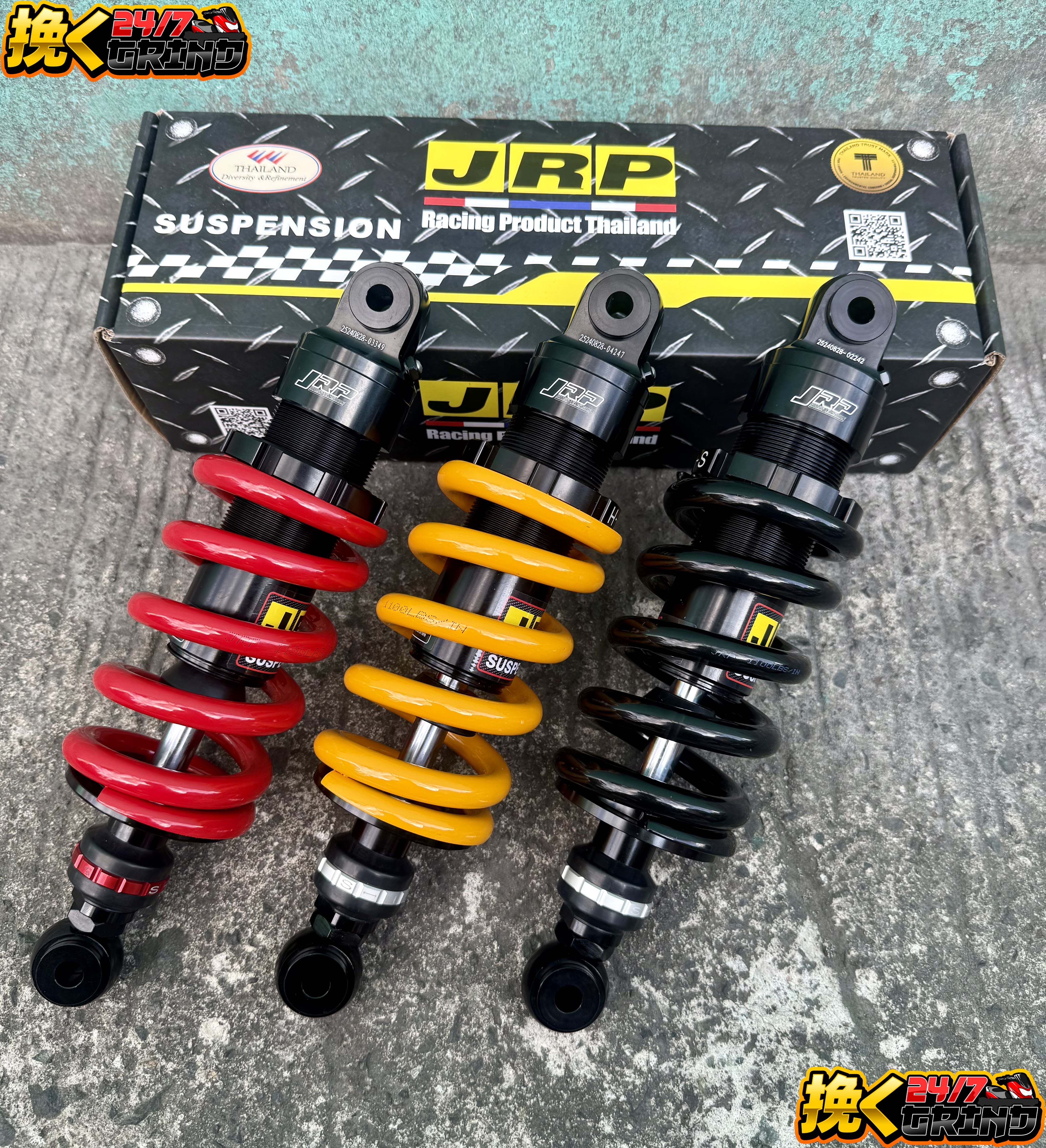 JRP Rear Shock Absorber Suspension Fully Adjustable Raider 150 fi ...