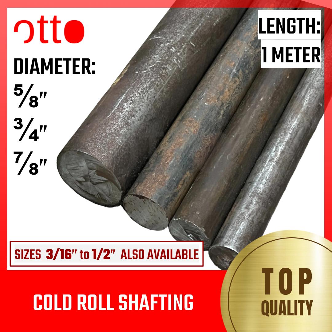 Cold Roll Shafting CRS Round Bar 5/8" 3/4" 7/8" diameter (1 meter ...
