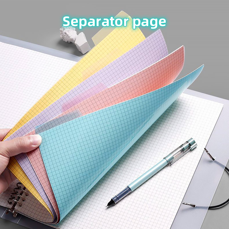 Binder Notebook A5/B5/A4 Refillable Binder Cover Loose Leaf 60 sheets ...