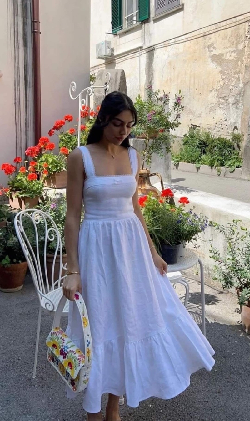 DIWATA MAXI DRESS | small-semi large | with lace trimming and ribbon ...