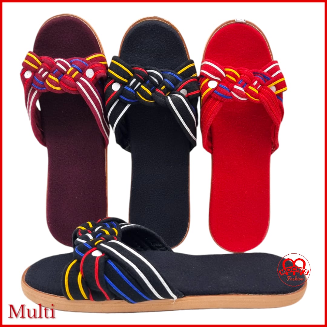 Alpombra ladies' 'Rainbow' Multi-color Heavy soles indoor/outdoor non ...