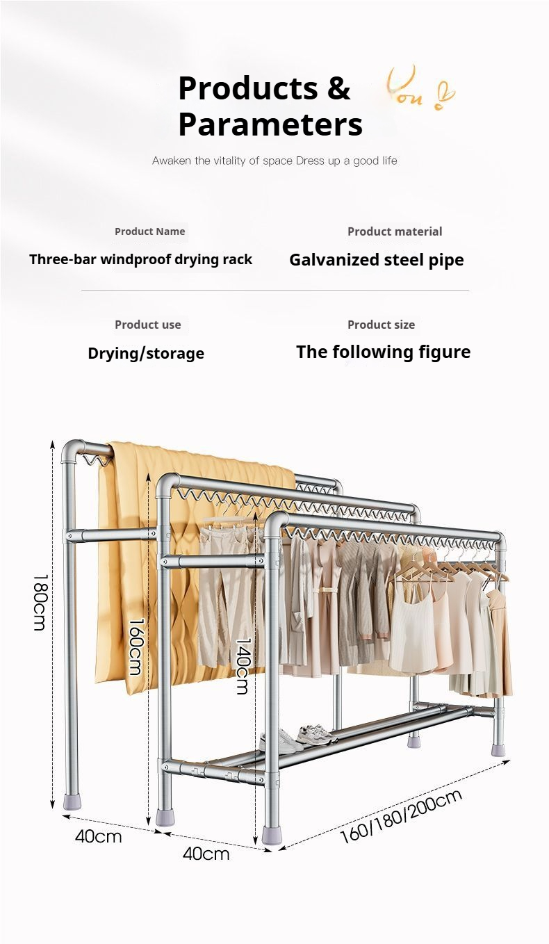 Adjustable 100KG Sampayan Heavy Duty Clothes Rack Stand Sampayan ...