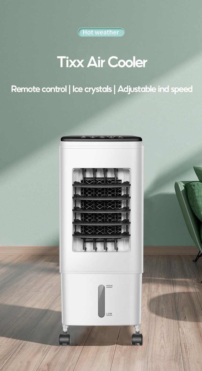 Tixx Air Cooler Fan Three-Speed With Wheels Button/Remote air cooler ...