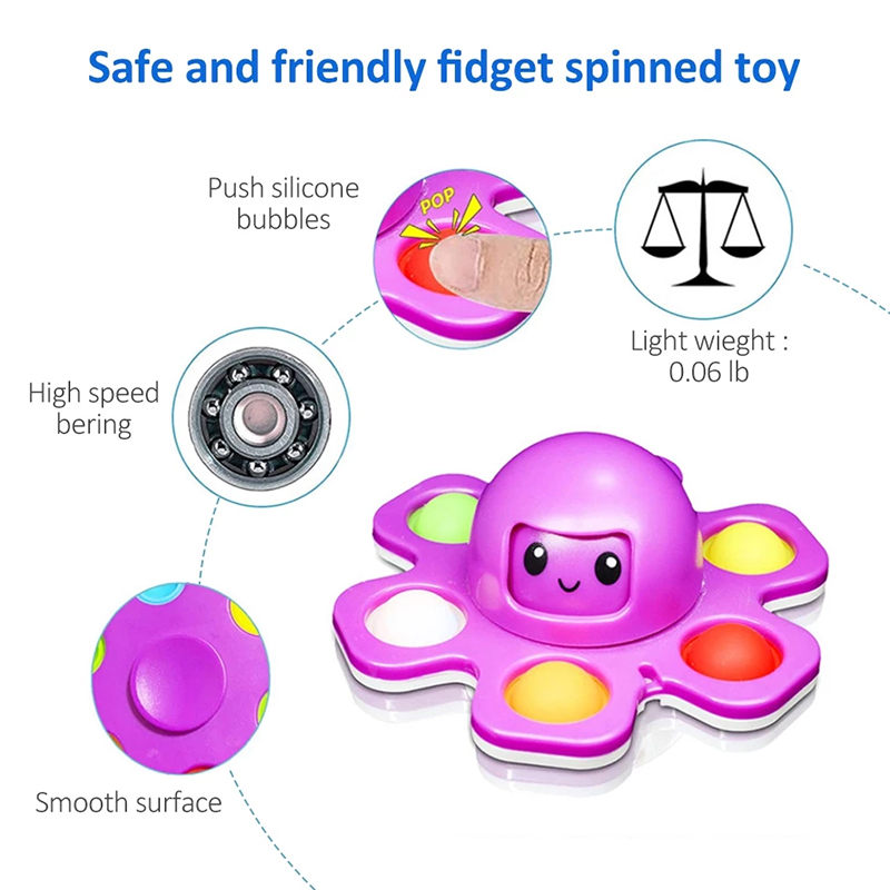 Flip Face-changing Octopus Squid Game Pop It Fidget Octopus Silicone ...