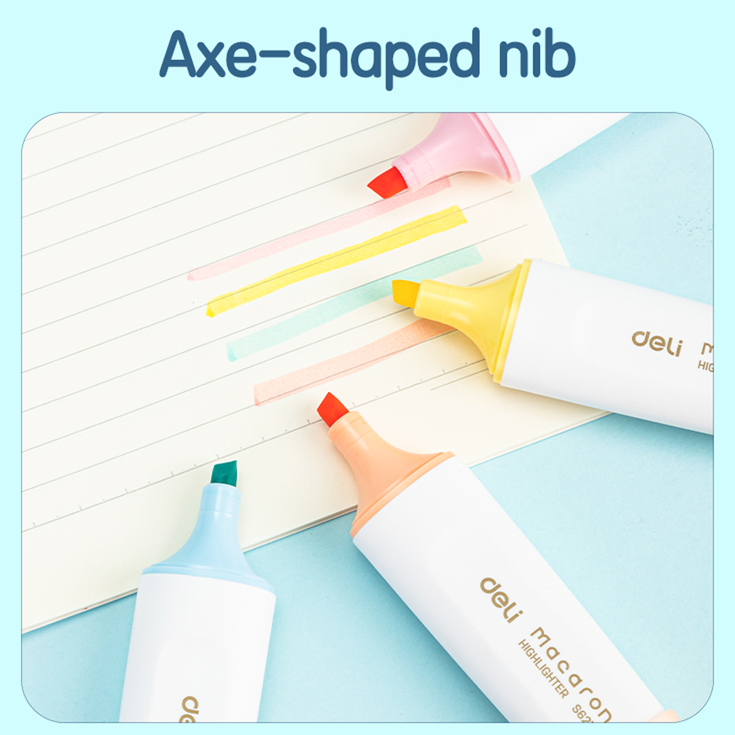 Deli S621S Macaron Highlighter Chisel Tip | Shopee Philippines