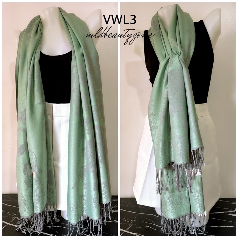 Original Thailand Shawl Pashmina/Scarf/Balabal No Button (Cashmere Wool ...