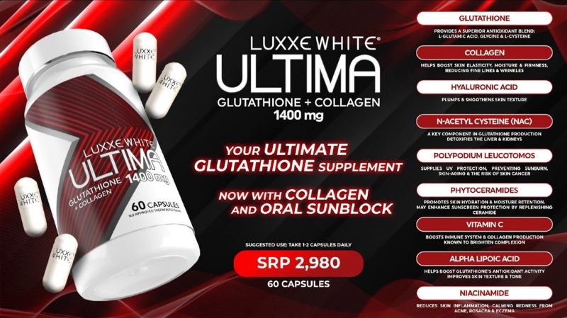 Luxxe White ULTIMA (Glutathione + Collagen) | Shopee Philippines
